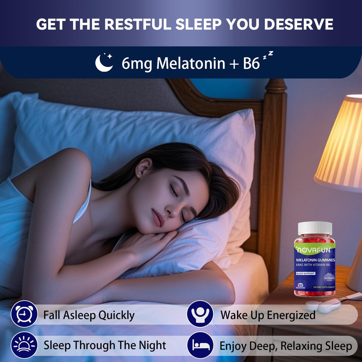 60 count melatonin gummies for relaxation