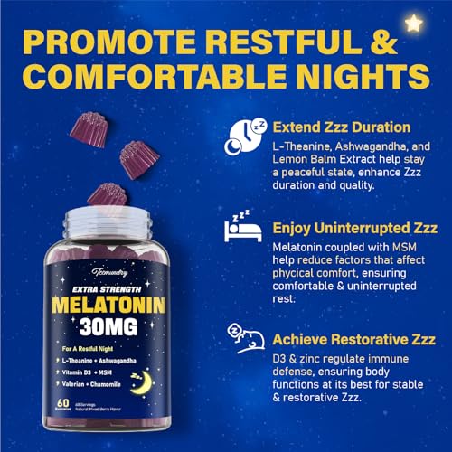 60 count melatonin gummies for relaxation