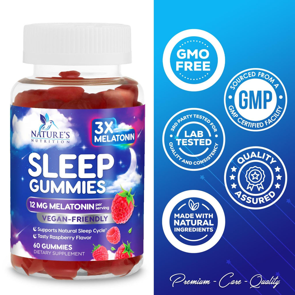 60 count melatonin gummies for relaxation