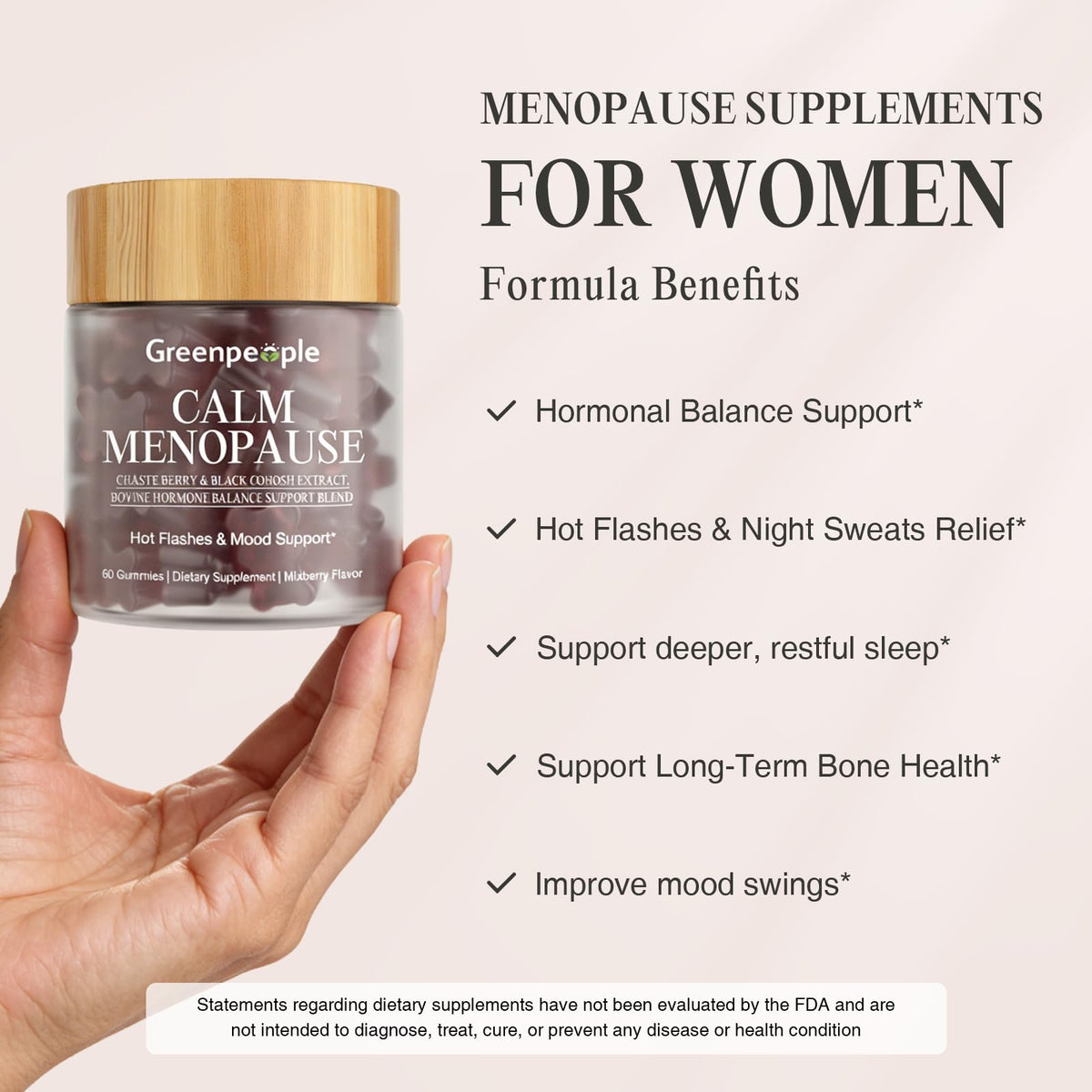 60 count menopause gummies for ease