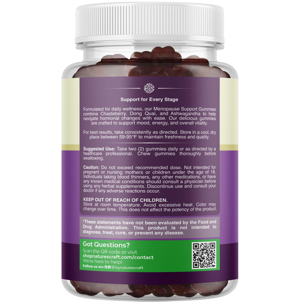 60 count menopause support gummies