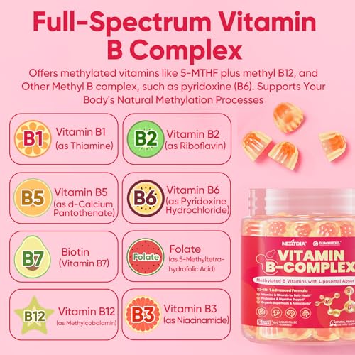 60 count Methylated Vitamin B gummies