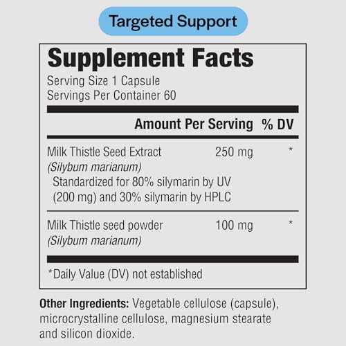 60 count milk thistle supplement