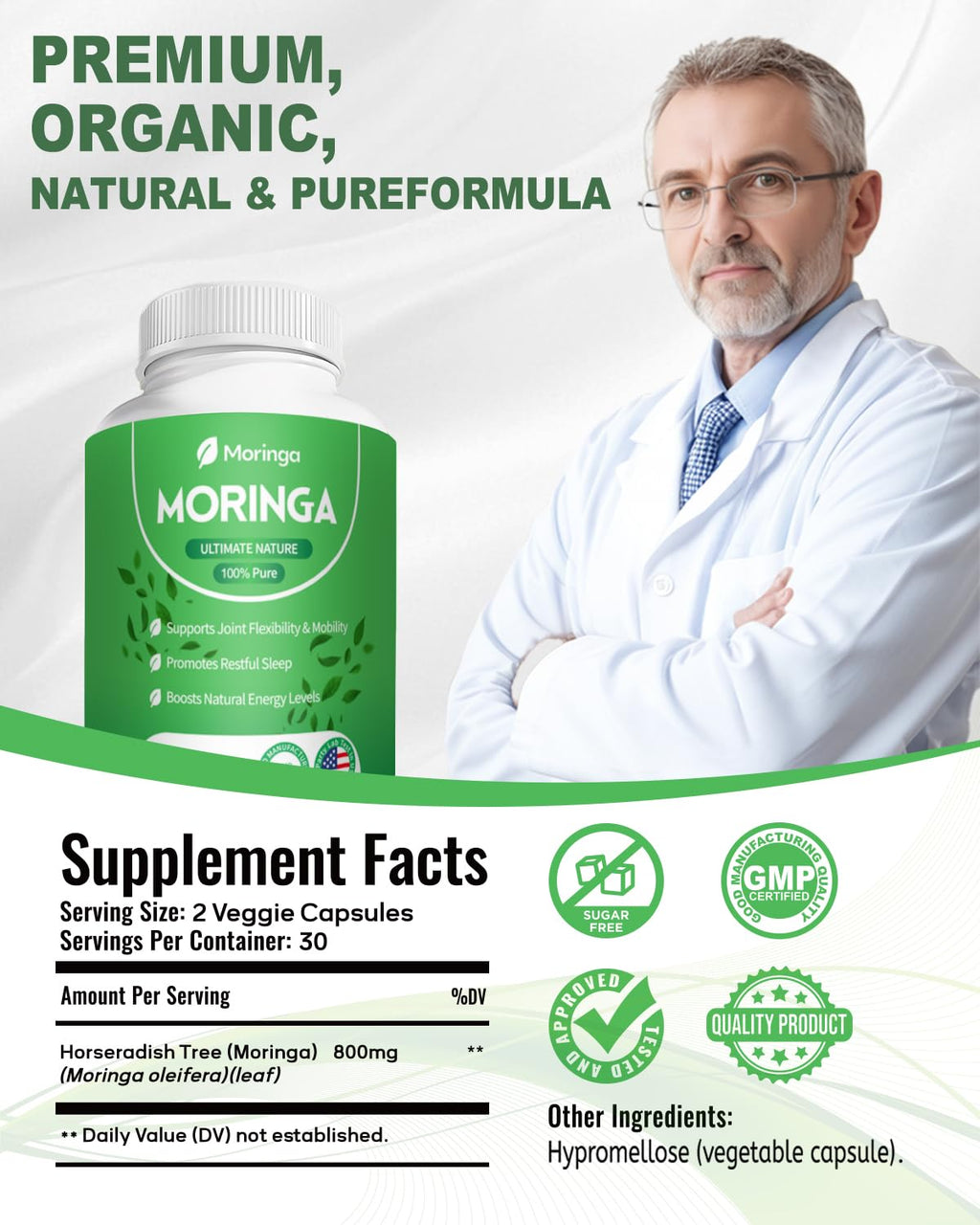 60 count Moringa for vitality