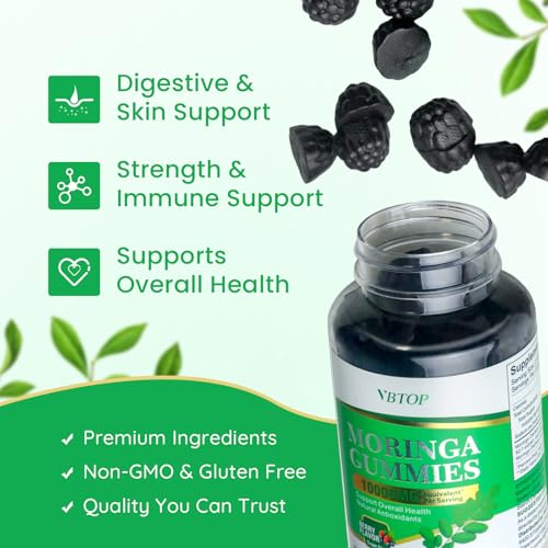 60 count Moringa gummy supplements