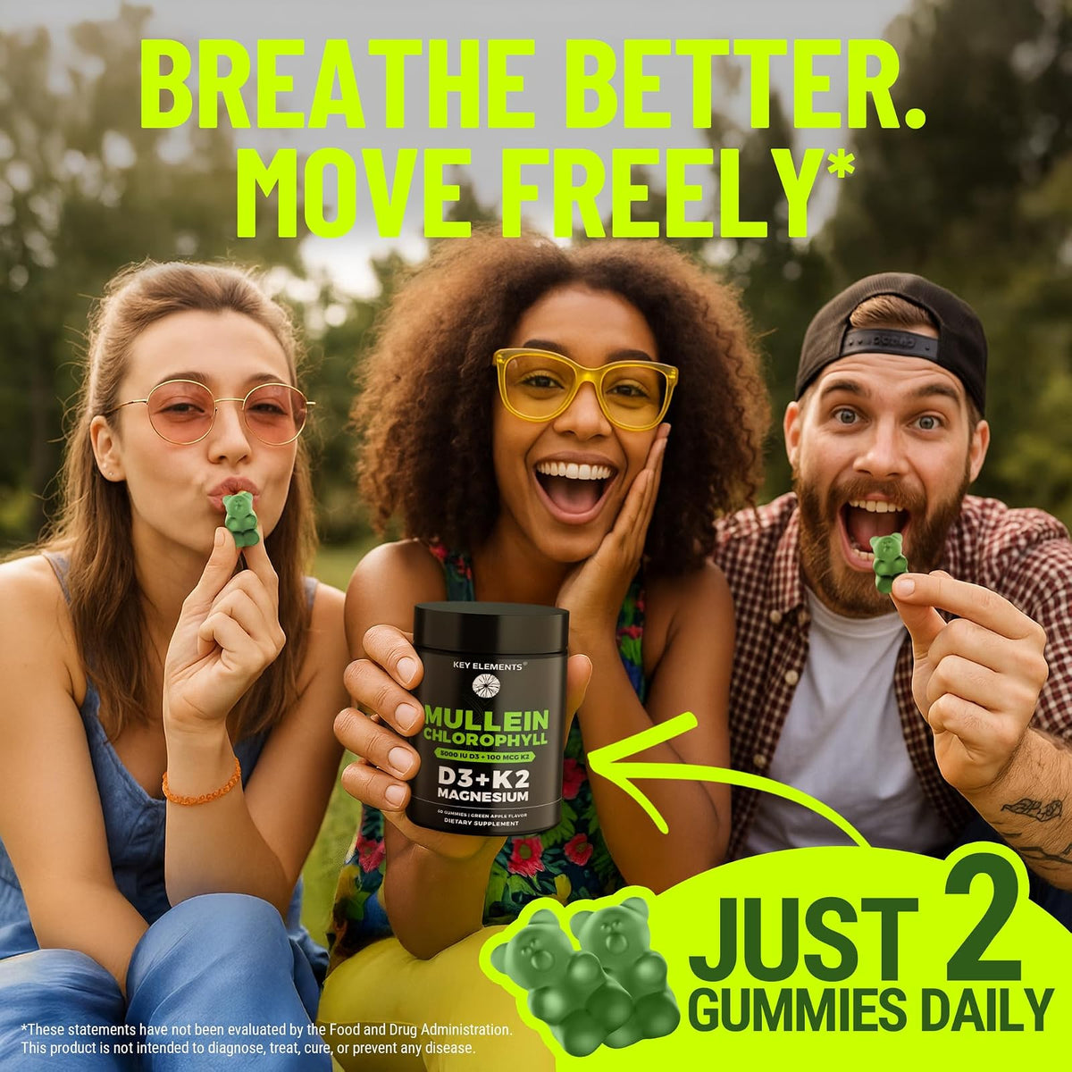 60 count Mullein gummies for daily use