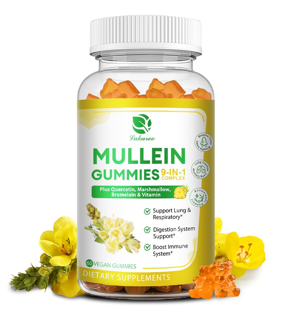 60 count Mullein gummies for easy use