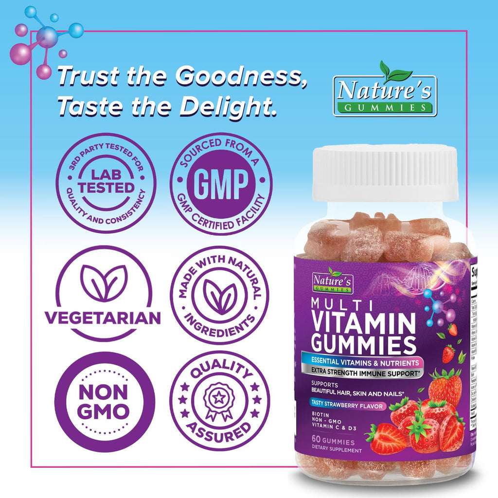 60 count multivitamin gummies for energy