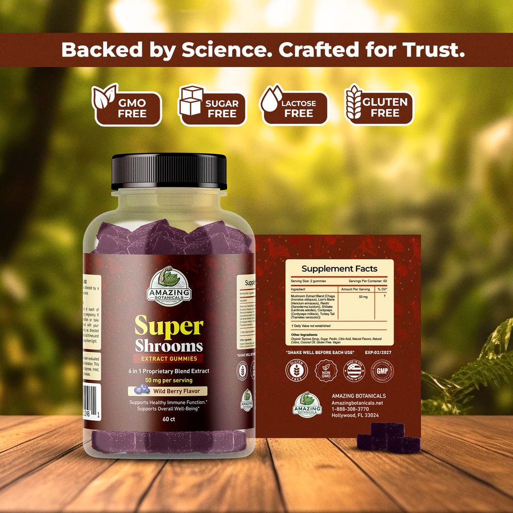 60 count mushroom gummy supplements