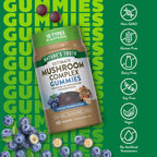 60 count mushroom supplement gummies