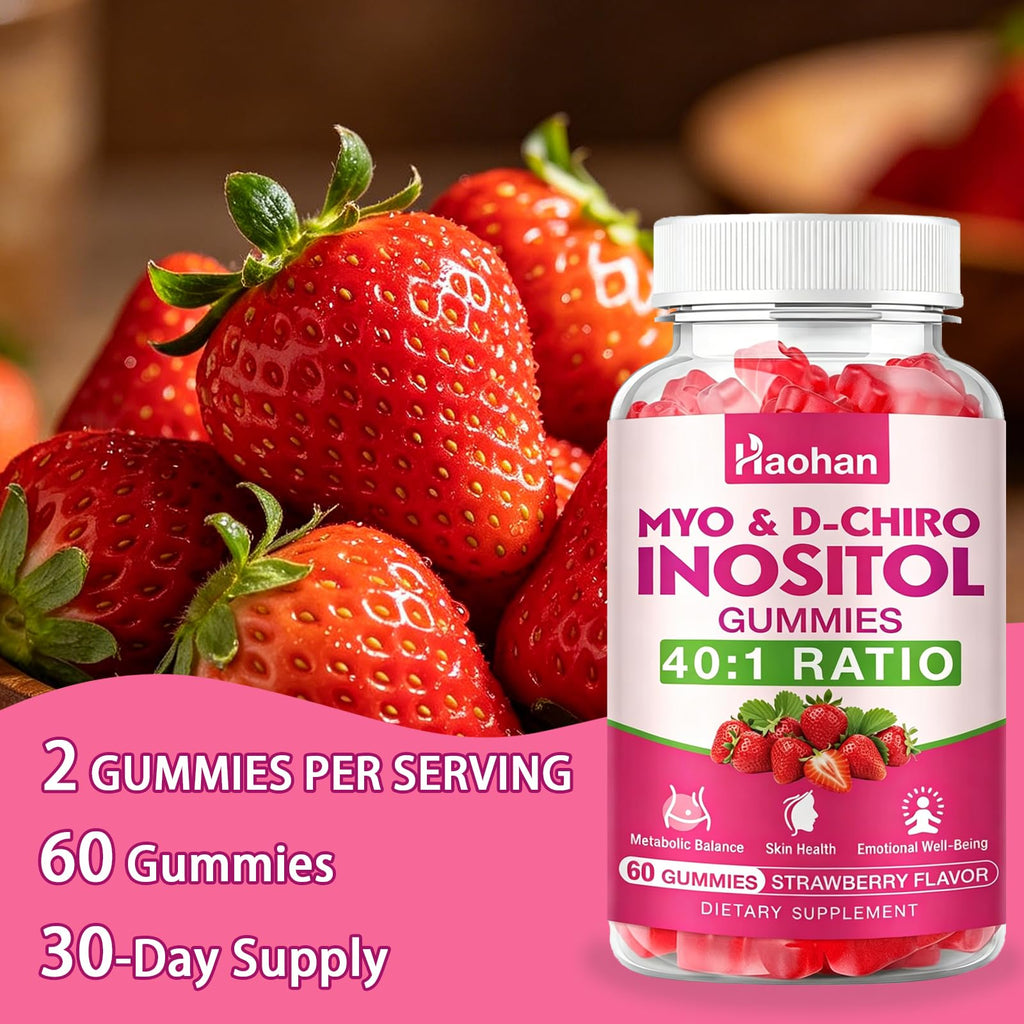 60 count Myo-Inositol gummy supplements
