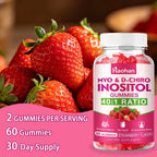60 count Myo-Inositol gummy supplements