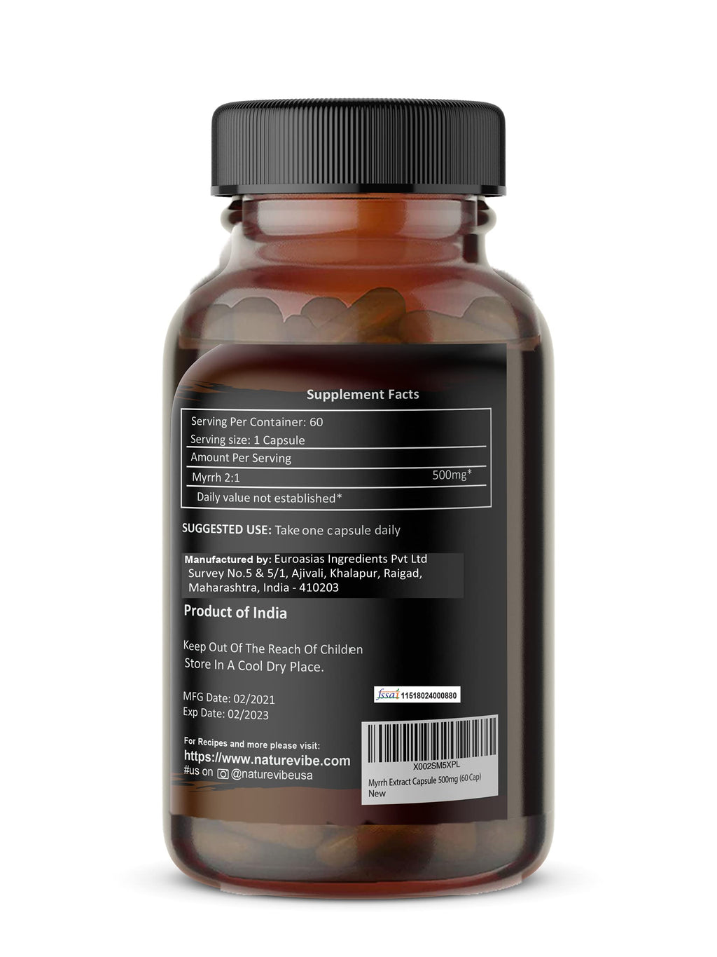 60 count myrrh vitamin capsules