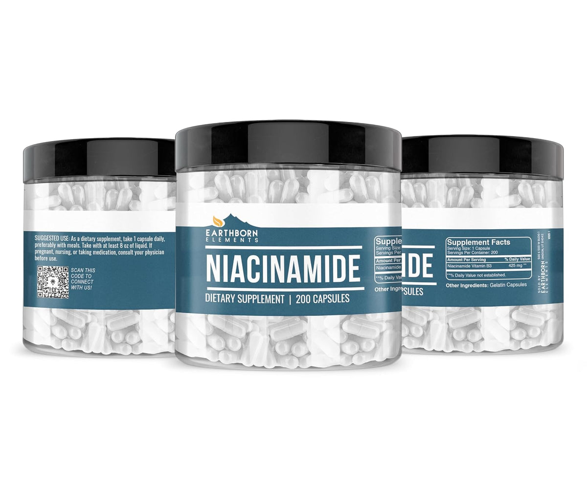 60 count Niacinamide capsules for beauty routine