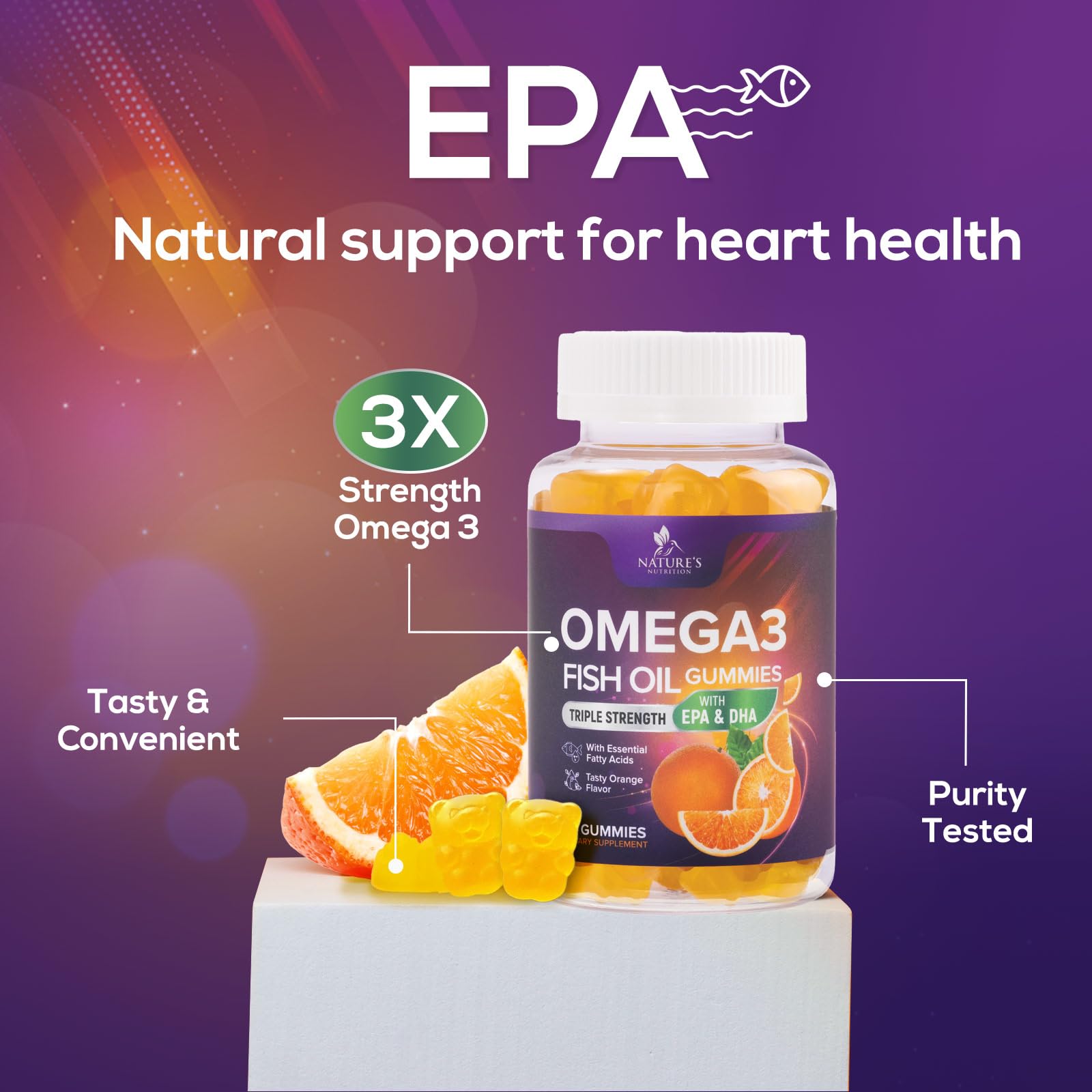 60 count omega 3 gummy pack