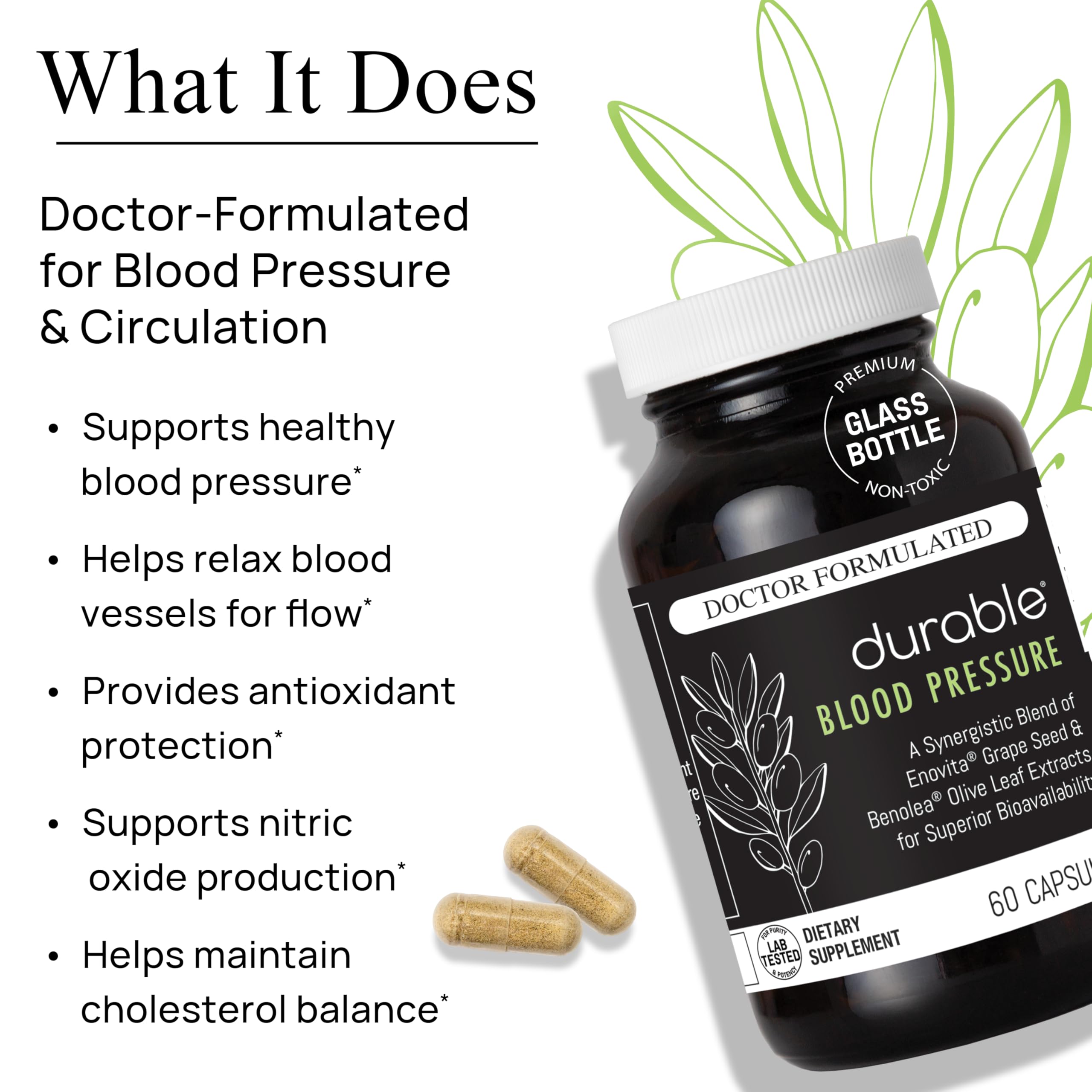 60 count pack of health supplements for convenience