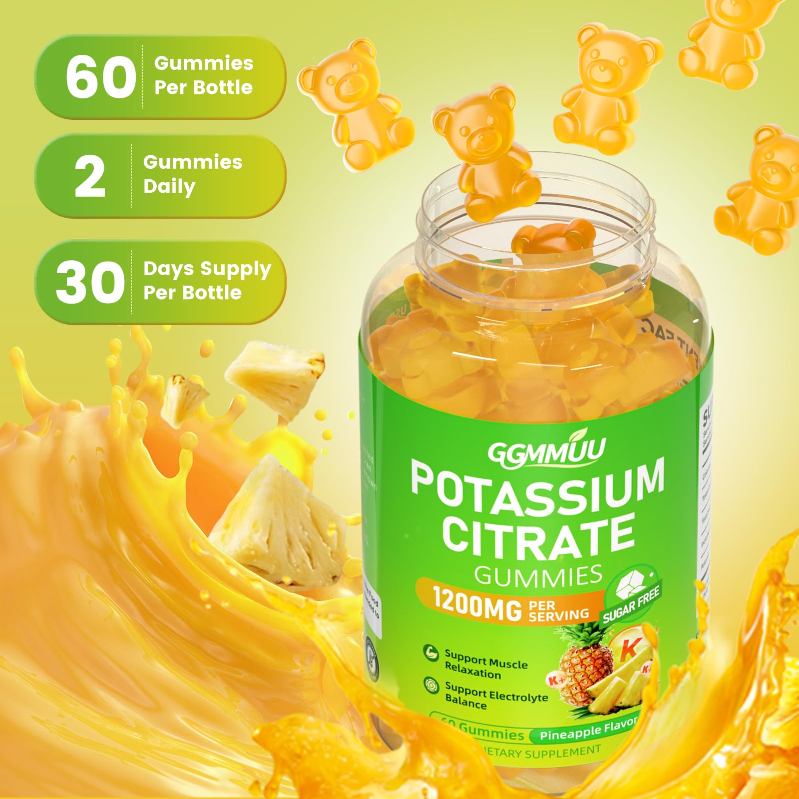 60 count potassium citrate gummies