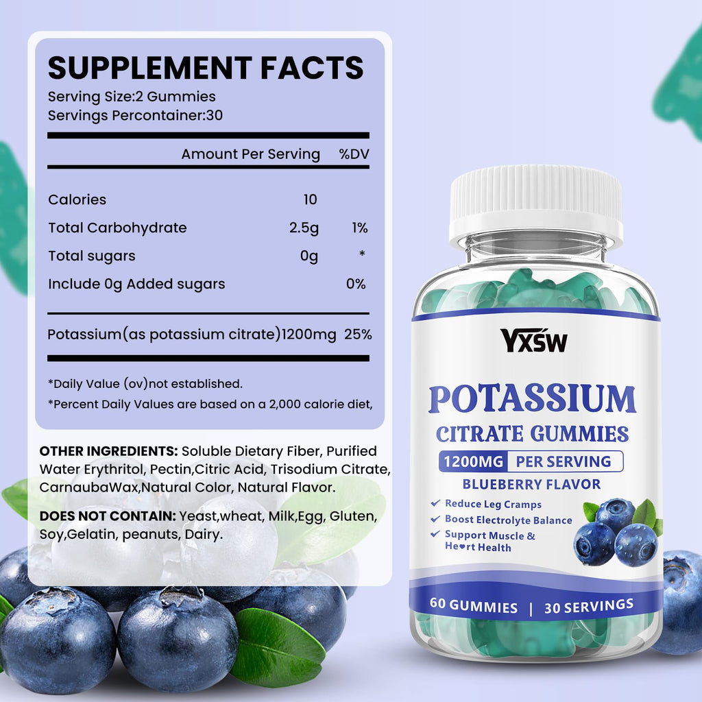 60 count potassium citrate supplements