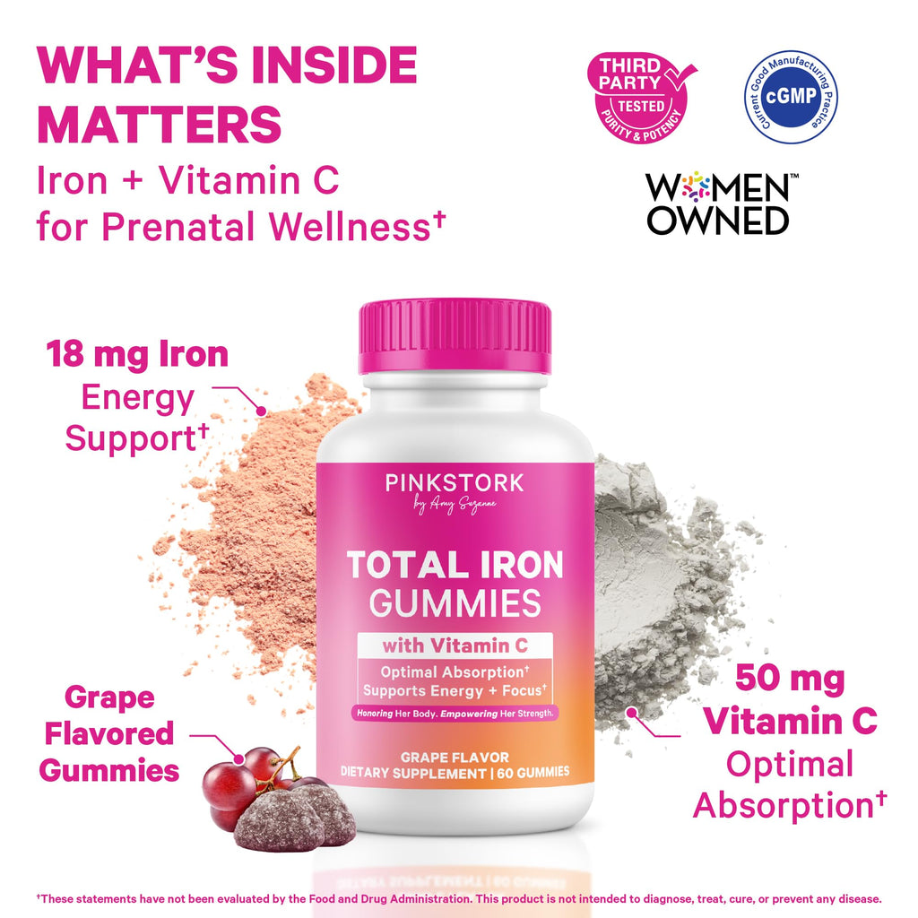 60 count prenatal iron vitamins