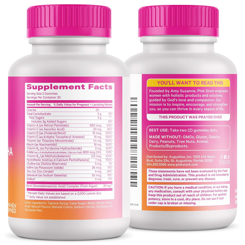 60 count prenatal vitamins for daily use
