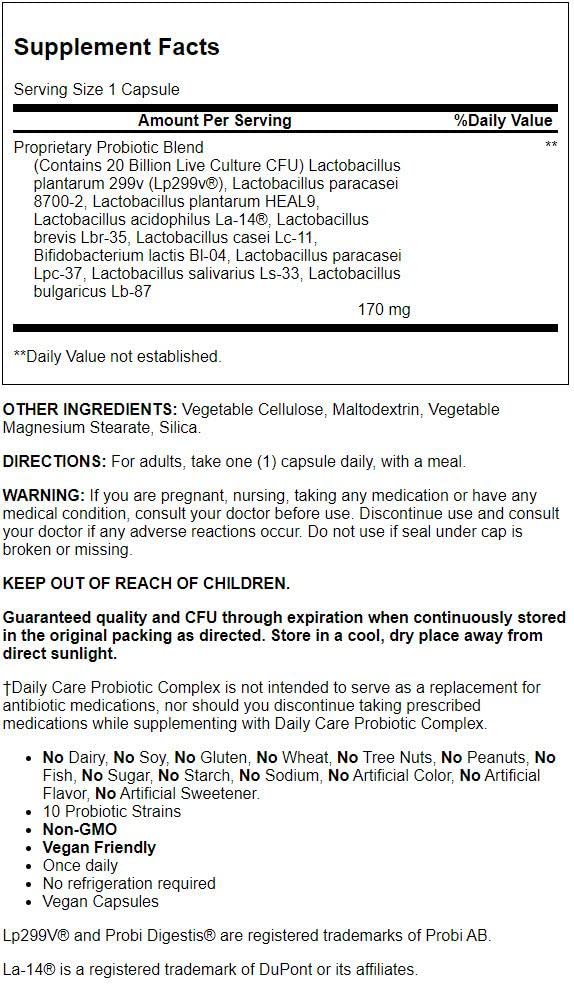 60 count probiotic for gut wellness