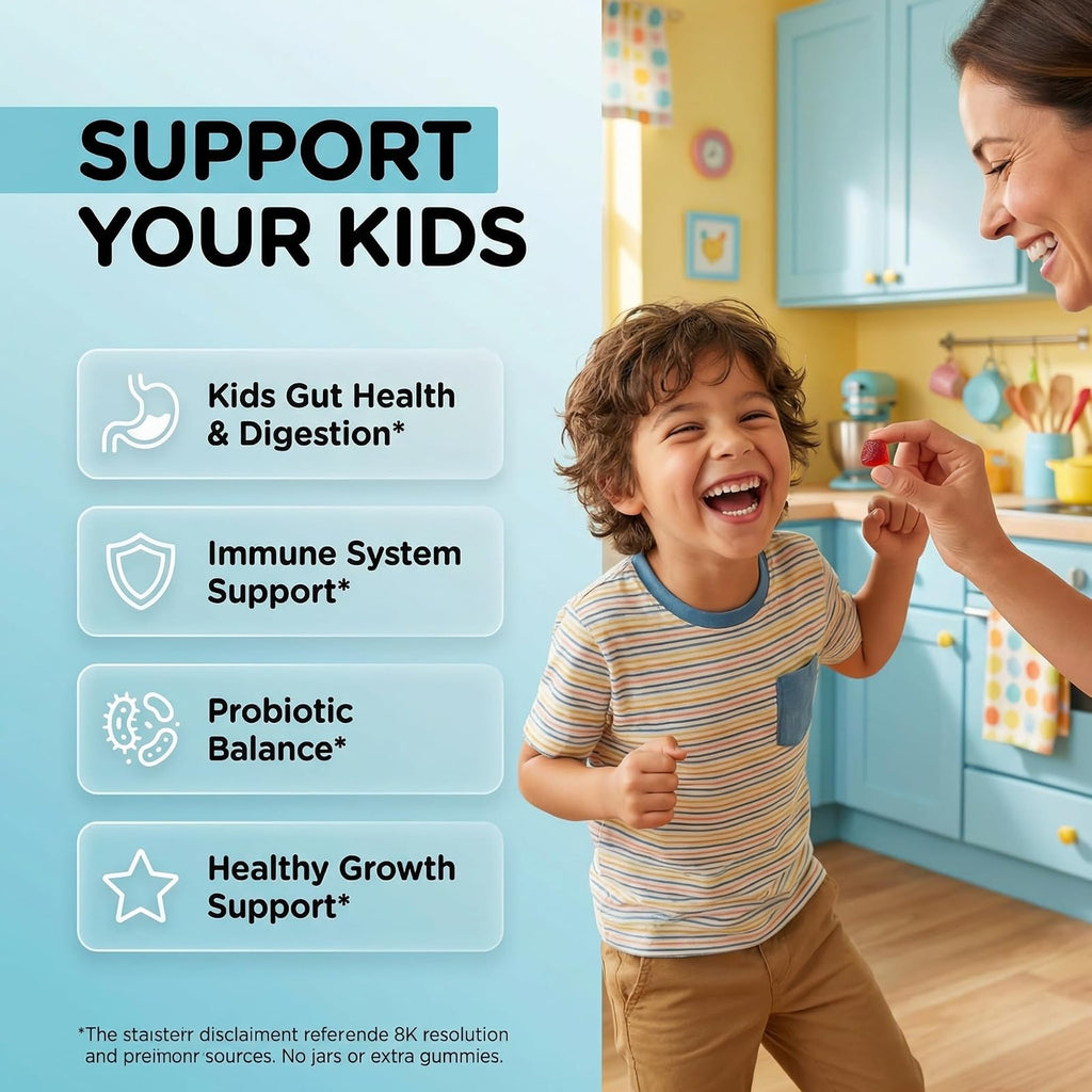 60 count probiotic gummies for children