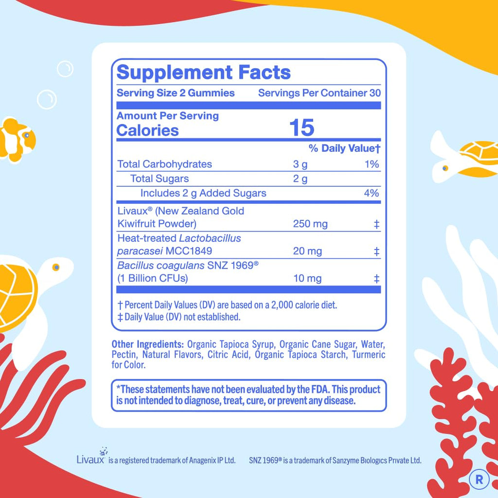 60 count probiotic gummies for kids