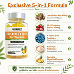 60 count probiotic gummies for women