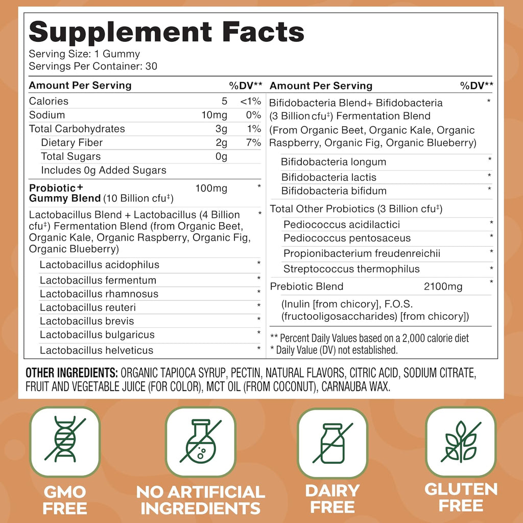 60 count probiotic gummies