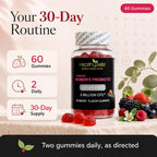 60 count probiotic gummy bottle
