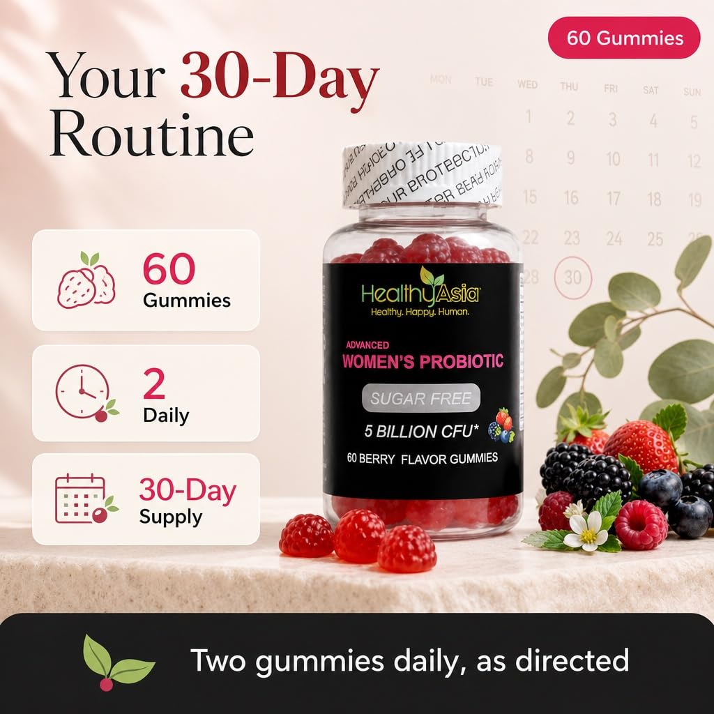 60 count probiotic gummy bottle