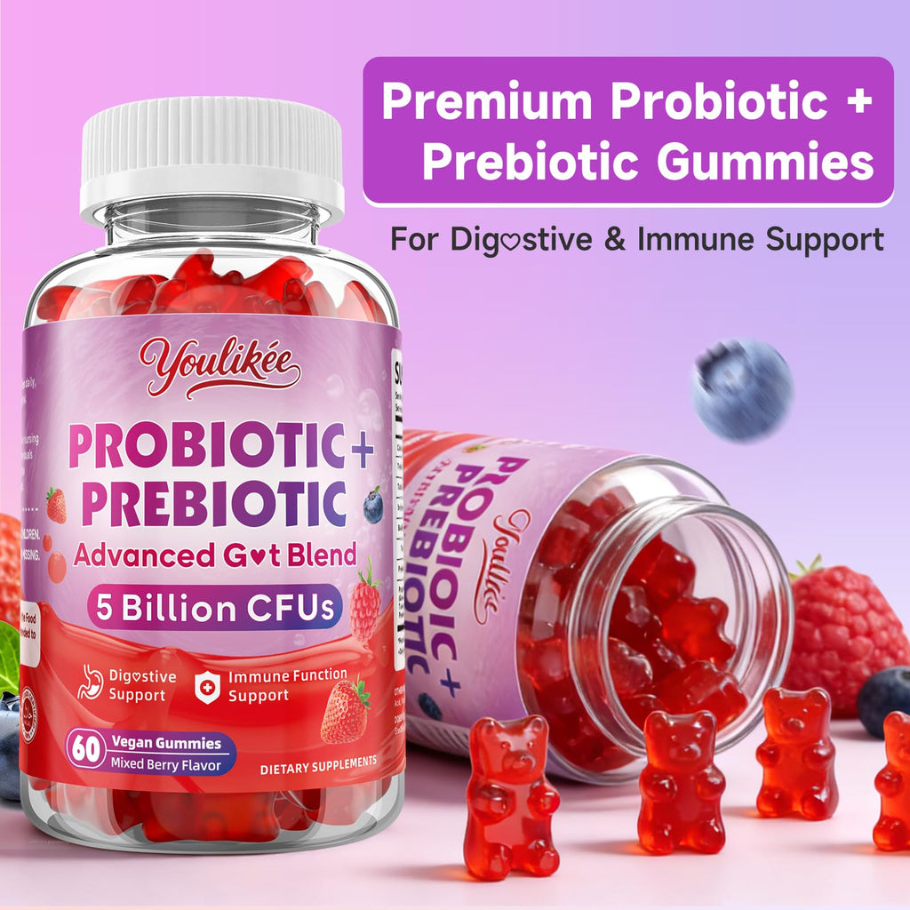 60 count probiotic gummy jar