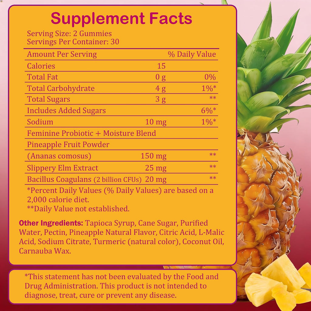 60 count probiotic gummy supplements