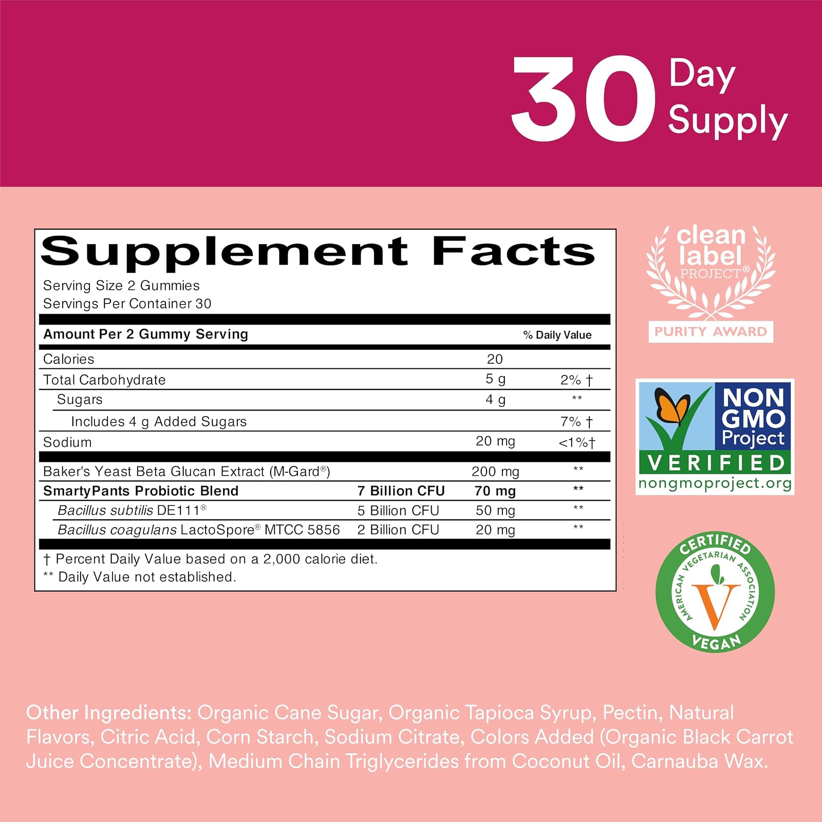 60 count probiotic gummy vitamins