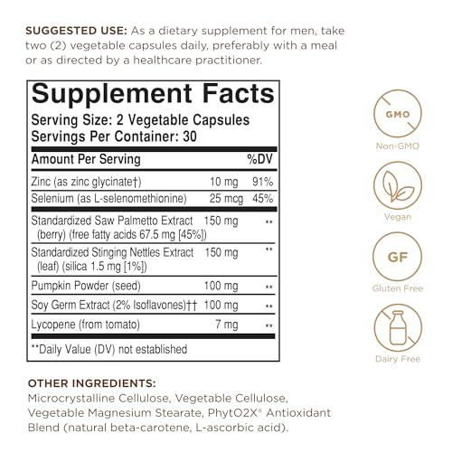 60 count prostate support supplements