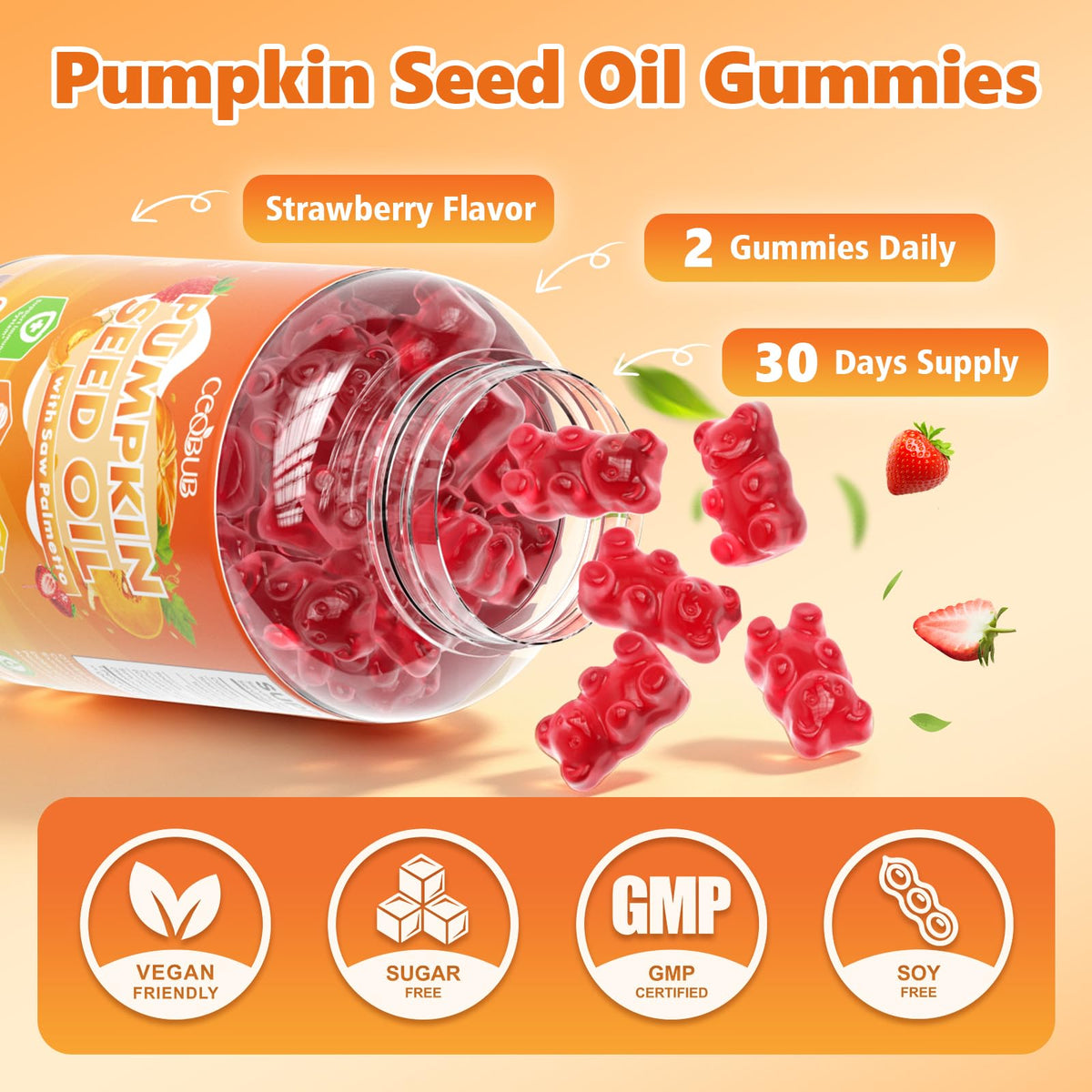 60 count pumpkin seed oil gummies