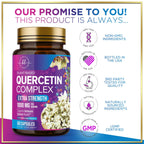 60 count quercetin capsules for health
