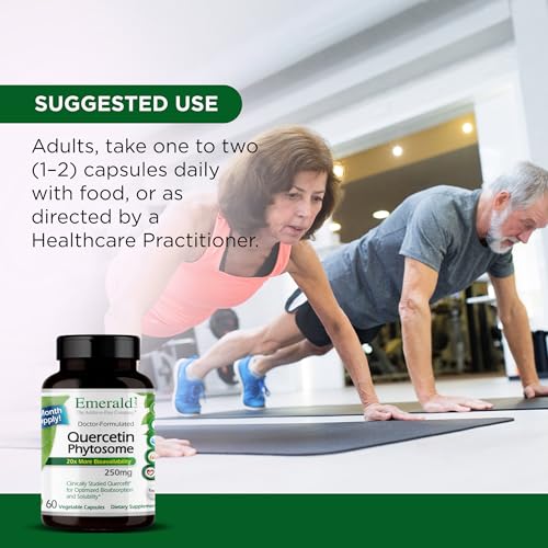 60 count quercetin capsules for health