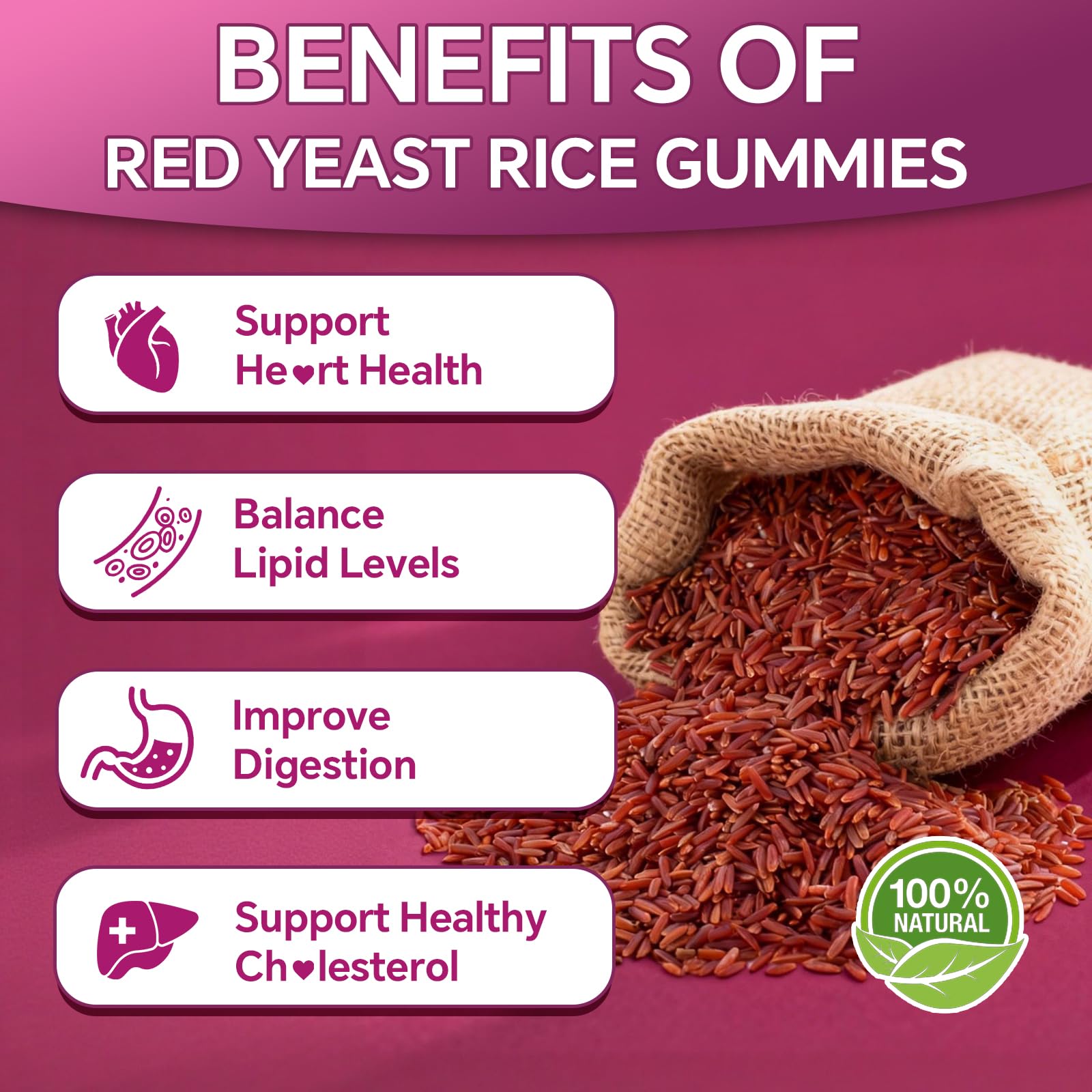 60 count red yeast rice gummies