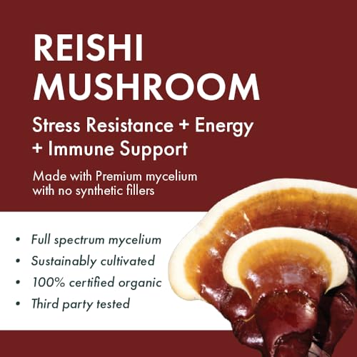 60 count Reishi mushroom capsules