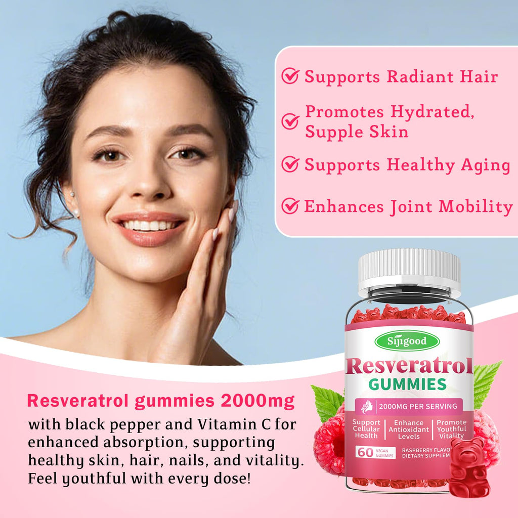 60 count resveratrol gummies for vitality