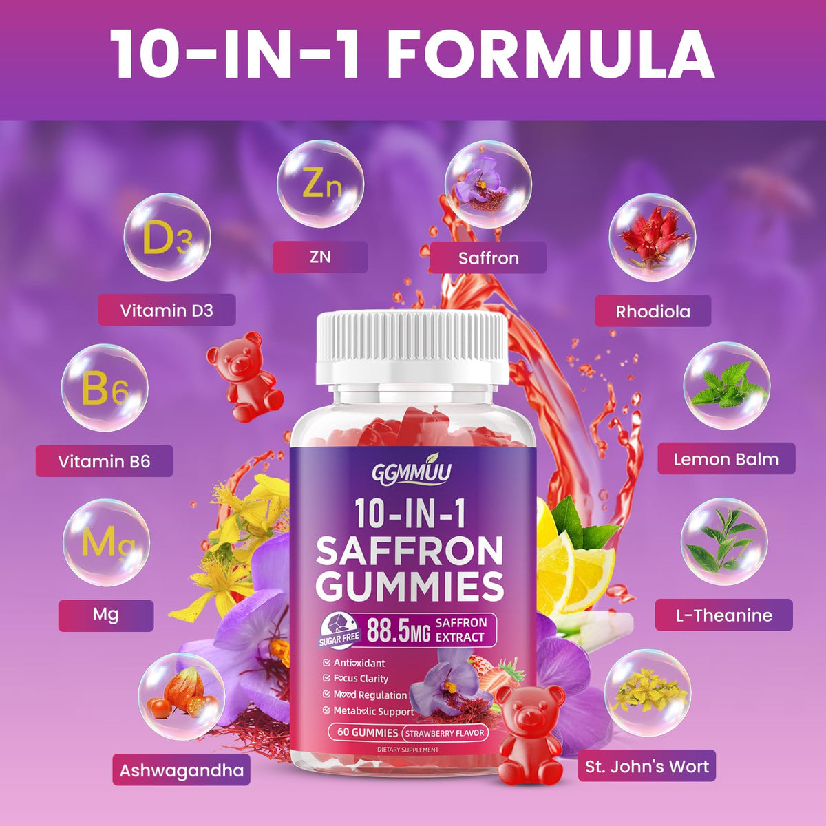 60 count saffron gummies