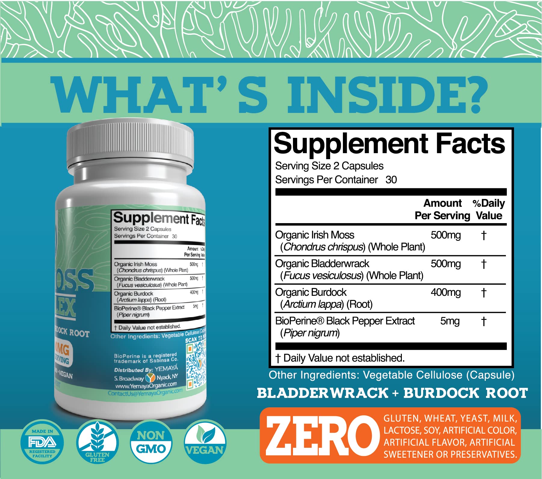 60 count sea moss capsules