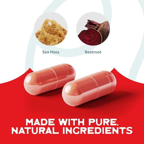 60 count sea moss supplement bottle