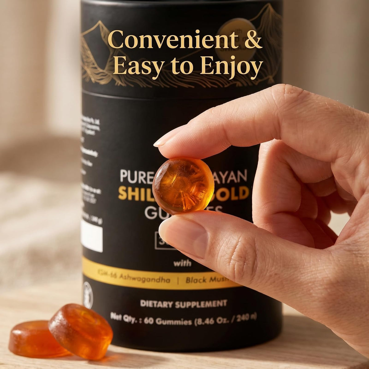 60 count Shilajit Gold Gummies