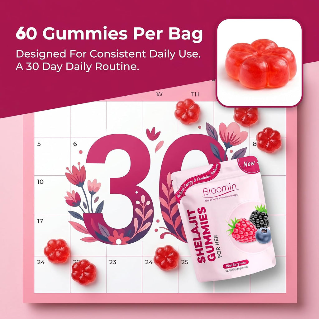 60 count Shilajit gummies for convenience