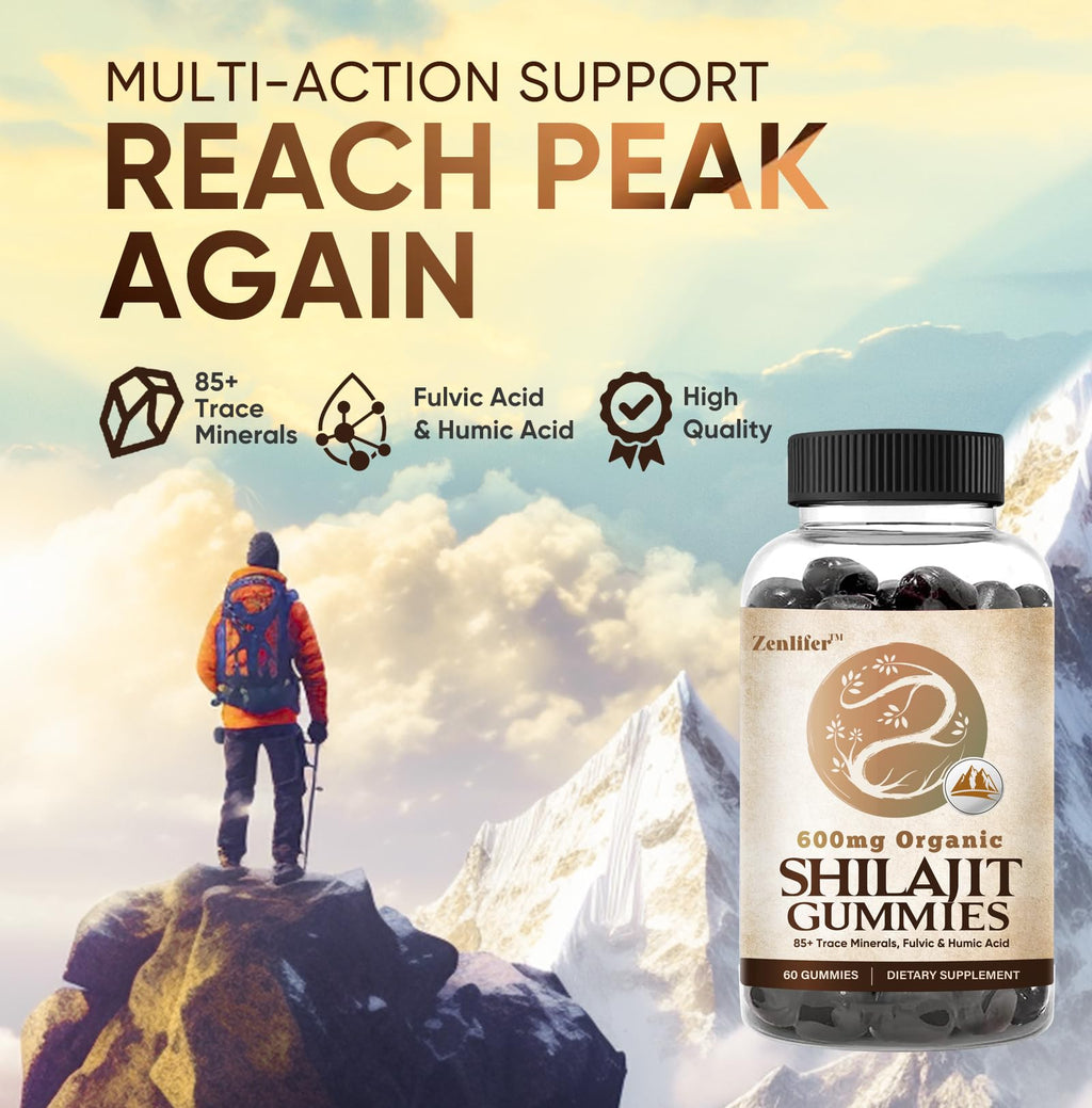 60 count shilajit gummies for daily wellness