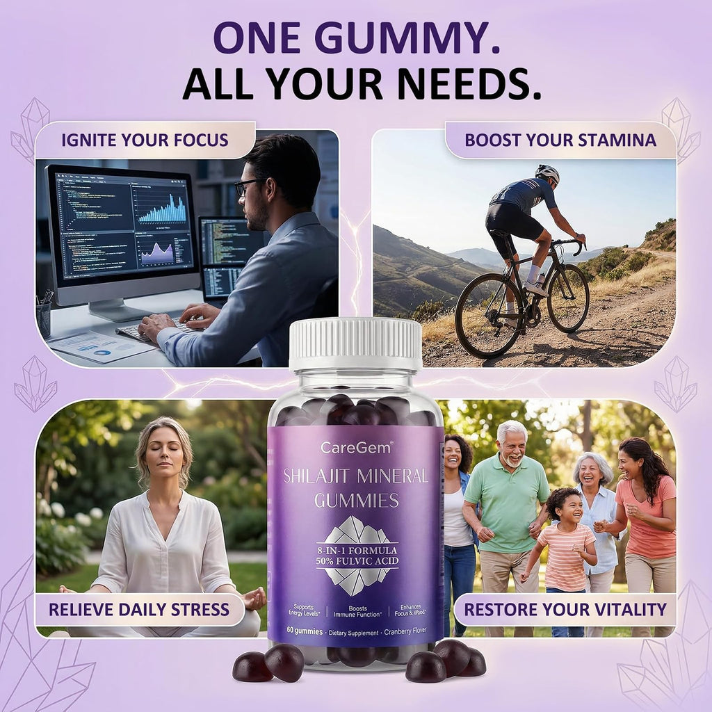 60 count shilajit gummies for wellness