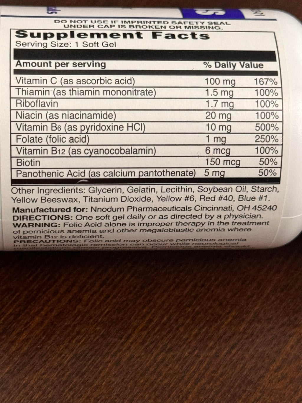60 count softgel capsules for wellness