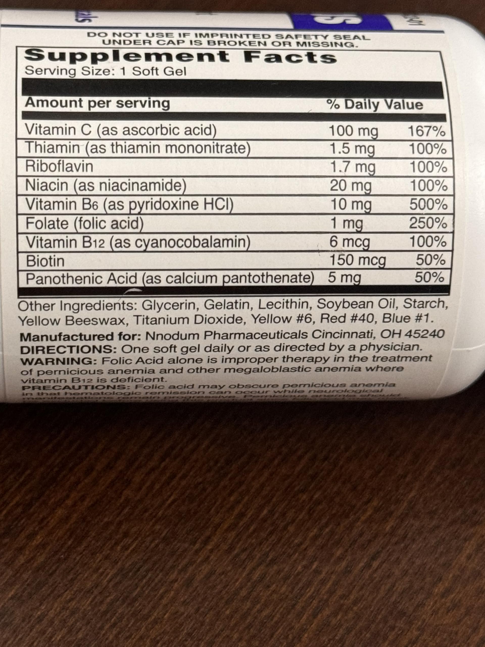 60 count softgel capsules for wellness
